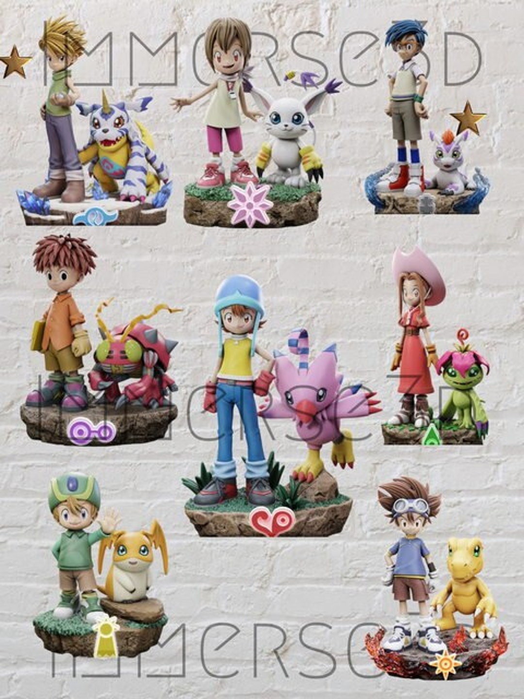 Digimon Set High Quality STL File - Etsy