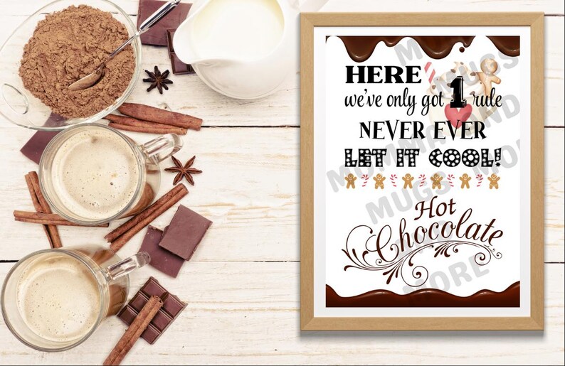 Polar Express Hot Chocolate Sign – Holiday Cocoa Bar Decor (digital ...