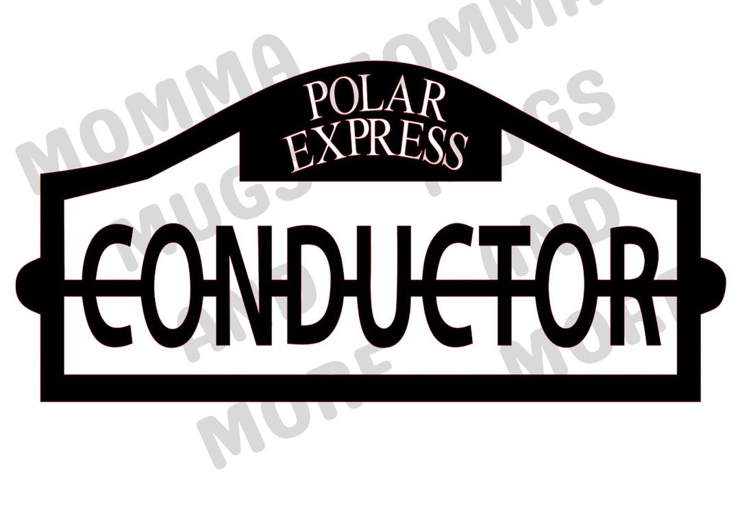 Polar Express Conductor Hat Sign, INSTANT DOWNLOAD Printable Birthday ...