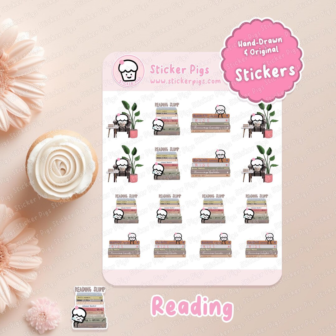 Reading Journey Stickers | Matte Vinyl Journal & Planner Stickers ...