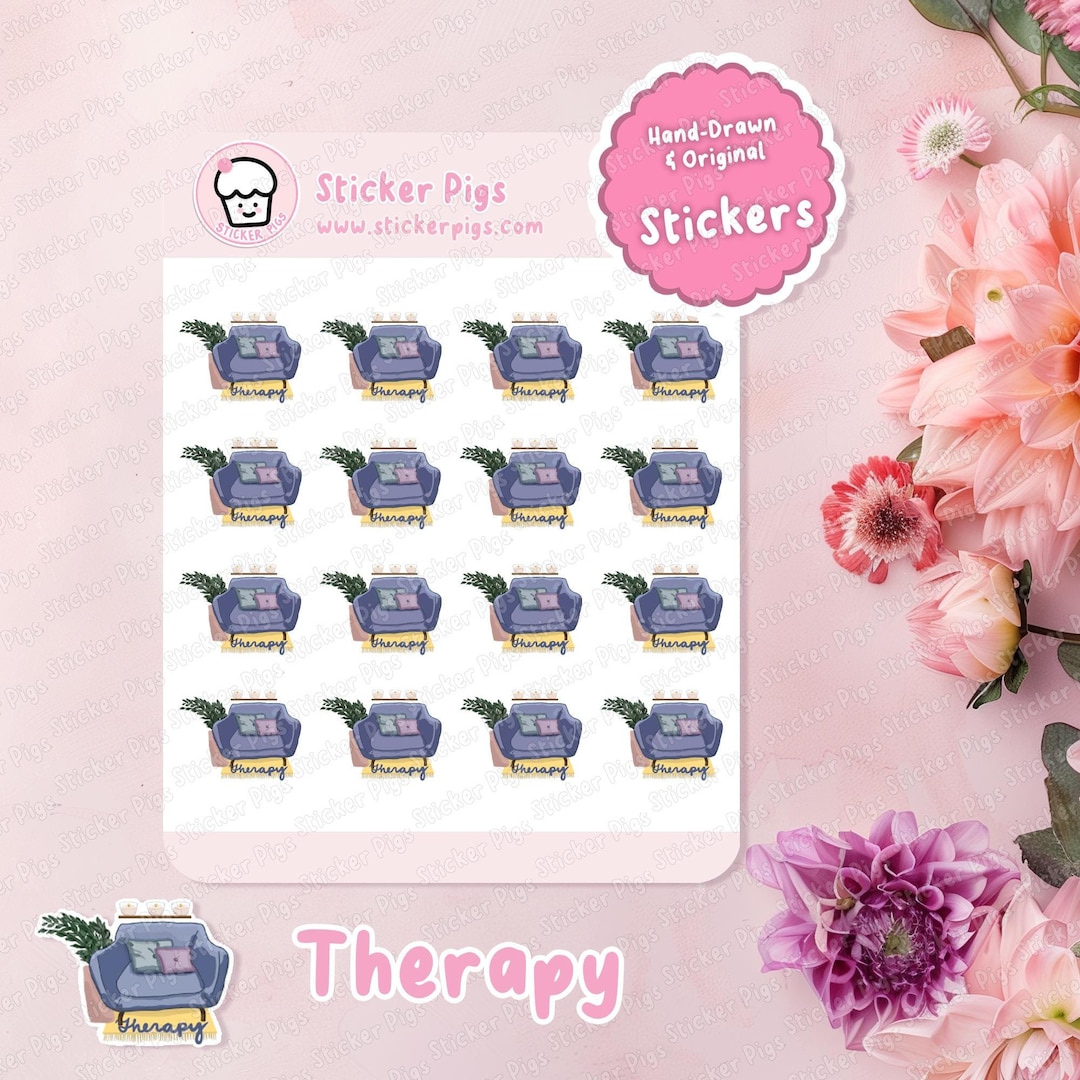 Therapy Planner Stickers - Matte Vinyl Planner & Journal Stickers ...