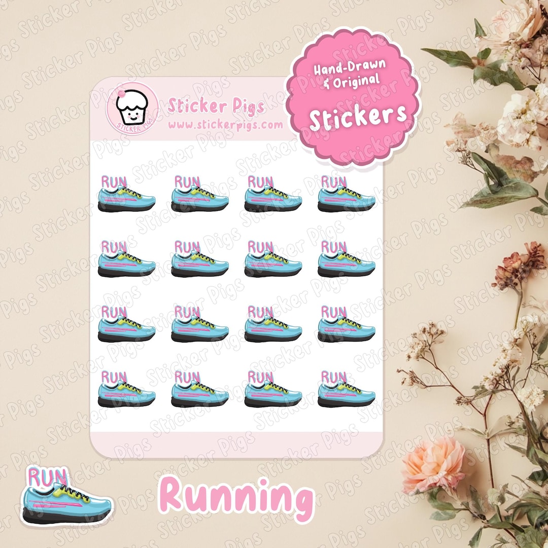Running Planner Stickers | Journal & Planner Matte Vinyl Stickers ...