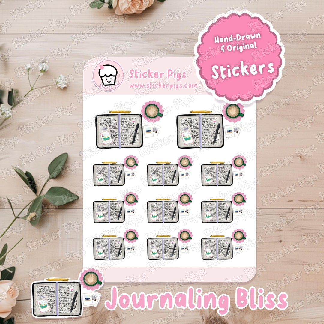 Journaling Bliss Stickers | Matte Vinyl Planner & Journal Stickers ...
