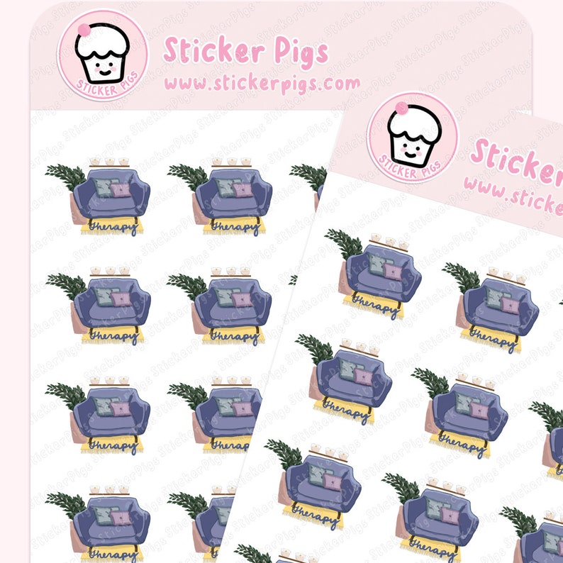 Therapy Planner Stickers - Matte Vinyl Planner & Journal Stickers ...