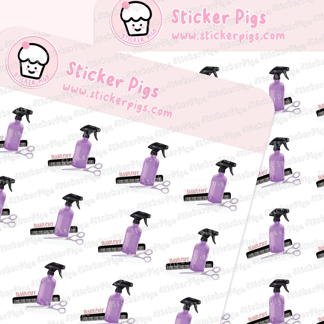 Haircut Planner Stickers Journal Stickers Matte Vinyl Stickers ...