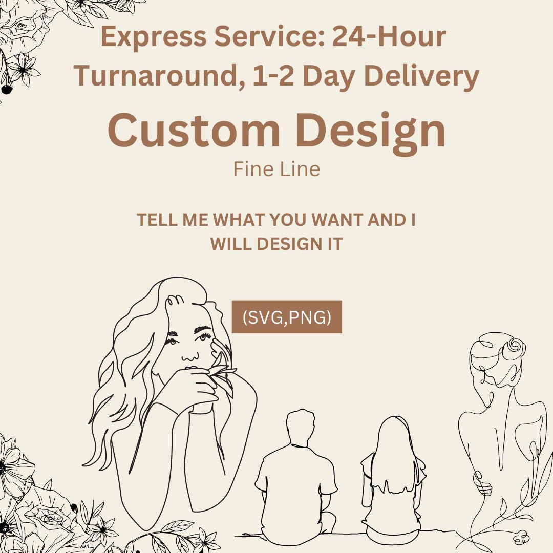 Custom Svg, Personalized Svg, Custom One-line Art From Your Photo ...