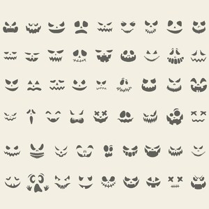 Halloween Pumpkin Face SVG Bundle: Jack O Lantern Clipart (PNG, SVG) - Etsy