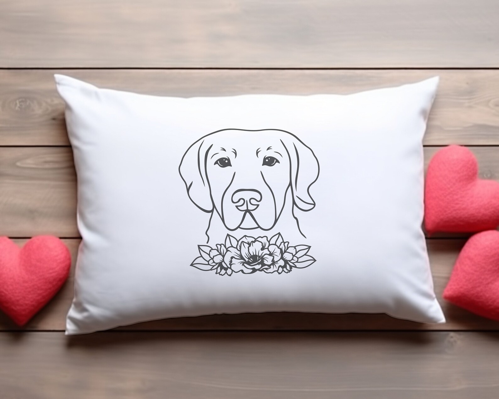 Flower Dogs SVG File, Floral Dog Svg, Stylized Dog Svg, Dog With Flower ...