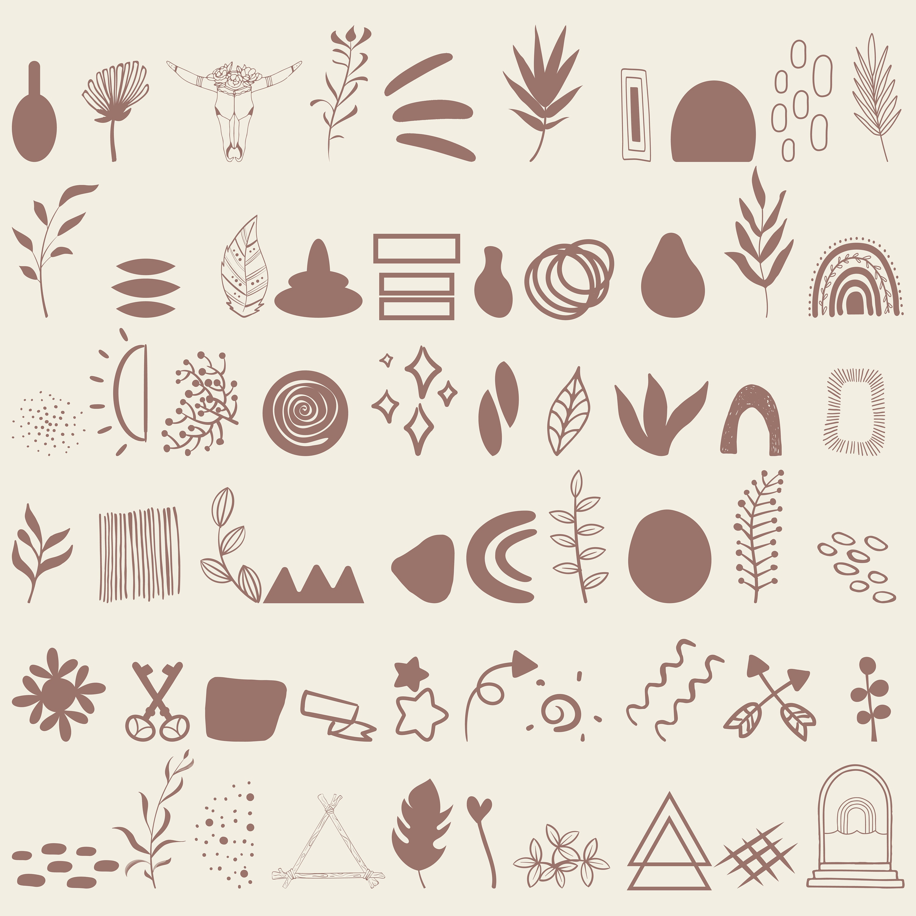 Abstract Svg | Boho Svg | Abstract Art Svg | Trendy Svg | Svg Bundle ...