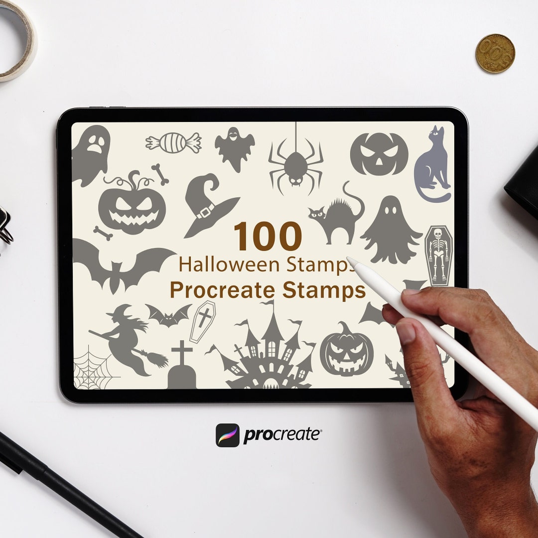 Procreate Stamps | Halloween Procreate | Halloween | Procreate Brushes ...