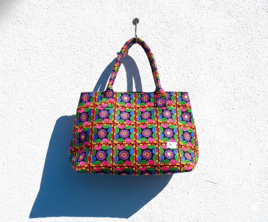 Vintage Banjara Ethnic Bag | Mirror Work Pompom Embroidery | Handmade ...