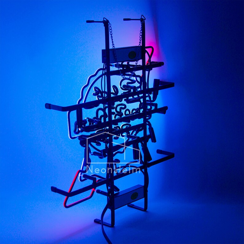 Blue Ribbon Beer Neon Lights Beer Bar Wall Decor Home Bar Neon Art ...