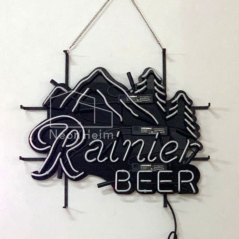 Authentic Rainier Beer Neon Sign Bold & Bright Wall Art, Ideal for ...