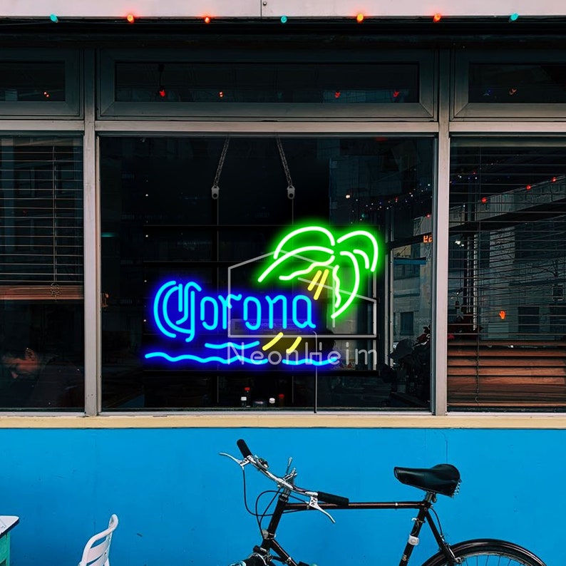 Corona Extra Parrot Neon Beer Sign Handmade Real Glass Neon Sign Custom ...