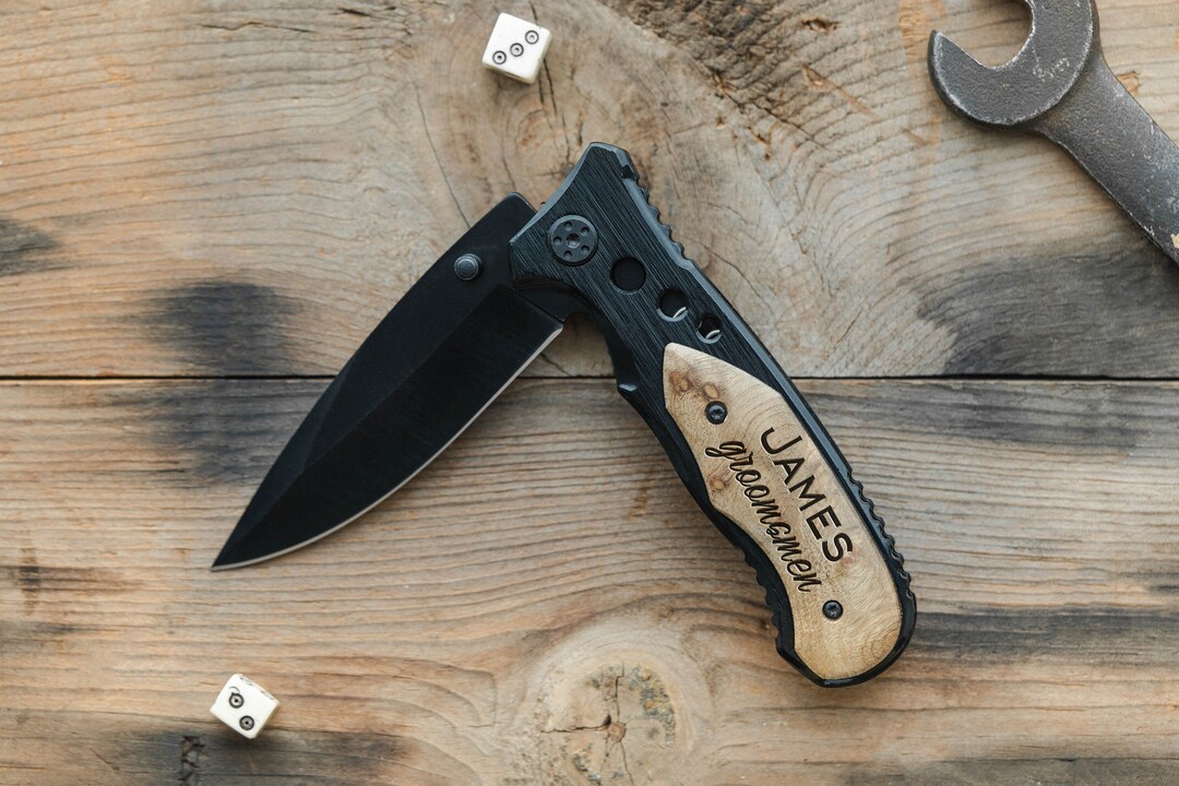 Custom Pocket Knife, Groomsmen Gift Knife, Personalized Pocket Knife ...
