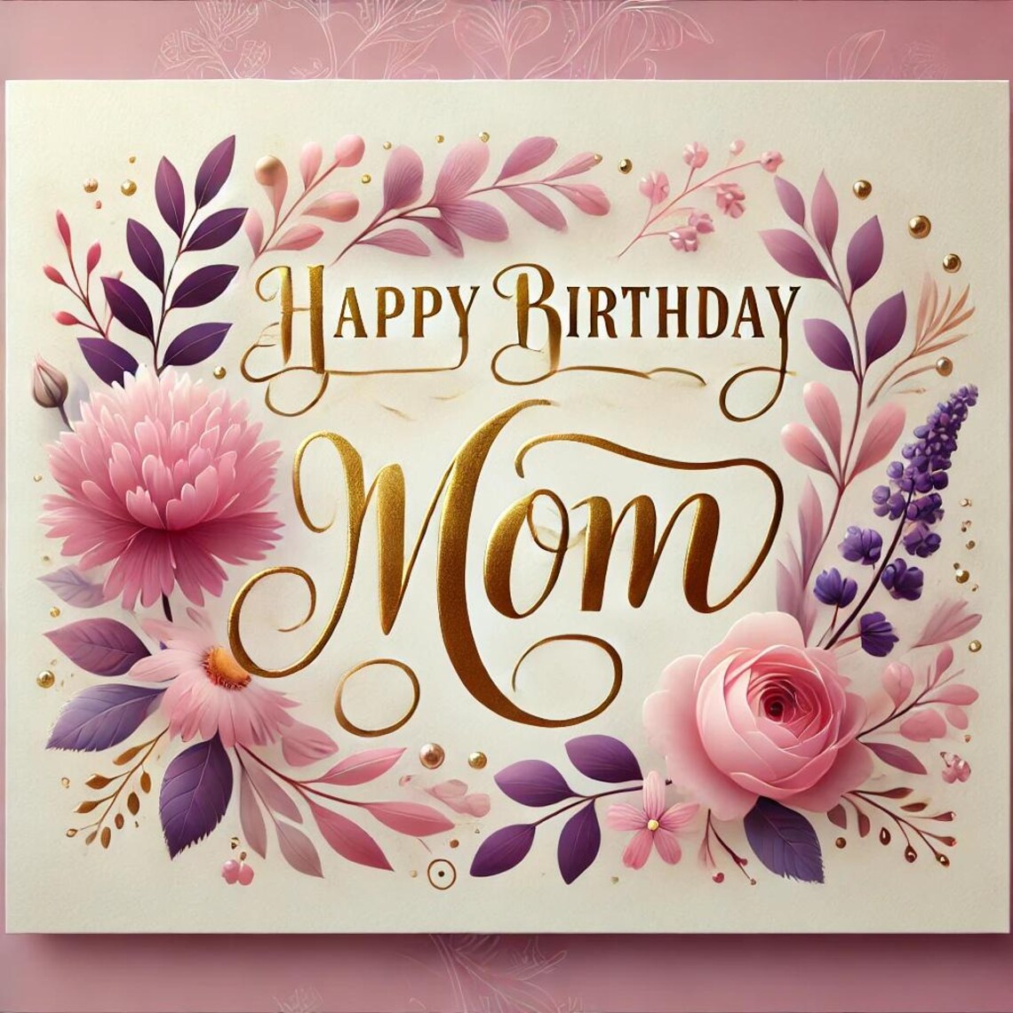 Happy Birthday Mom Sticker - Etsy