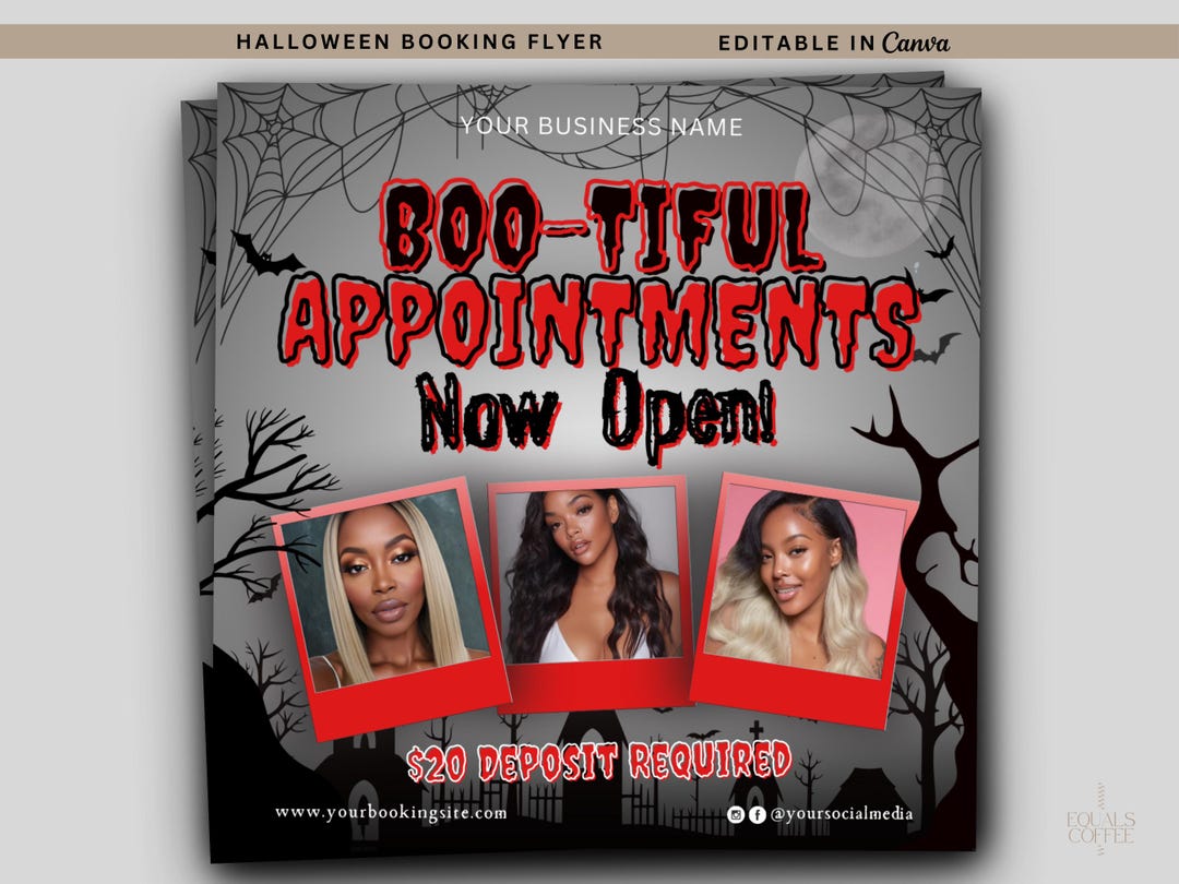 Halloween Flyers Spooky Season Design Halloween Flyer Template Bookings ...