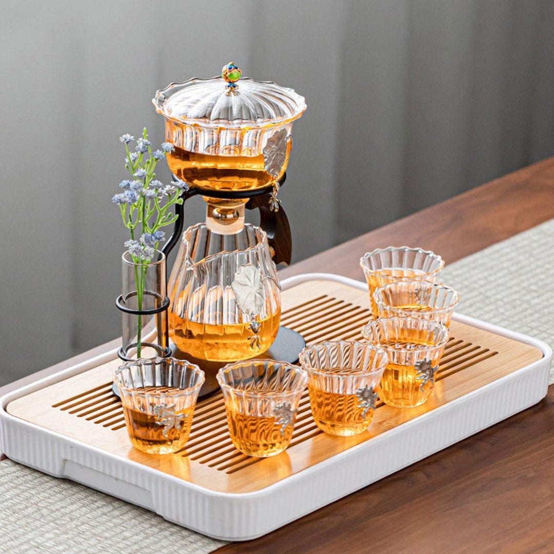 Anti-scalding Glass Automatic Tea Set Creative Magnetic Tea Brewing ...