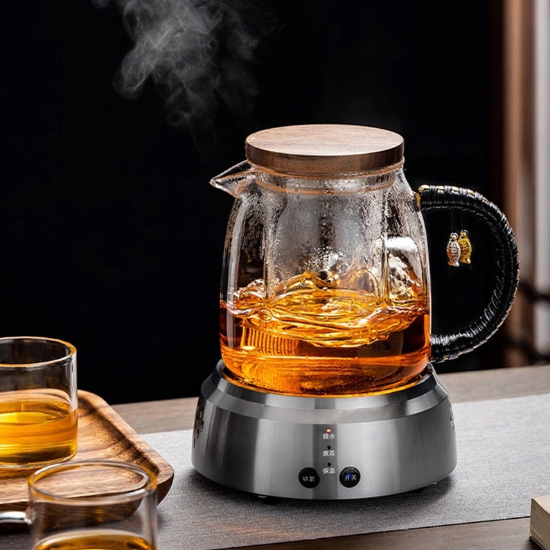 Glass Teapot Heat-resistant Glass Teapot Tea Water Separation Teapot ...