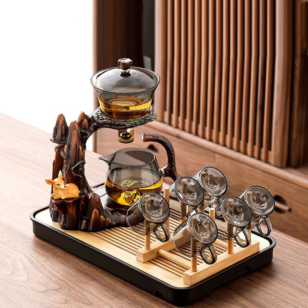 Glass Tea Set High Temperature Resistant Glass Tea Brewer Automatic ...