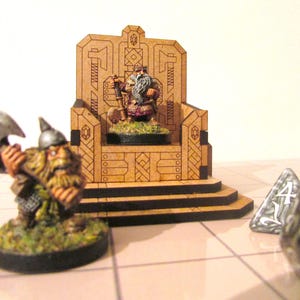 Dwarven Throne | Lasercut Terrain for D&D, Pathfinder, Tabletop RPG ...