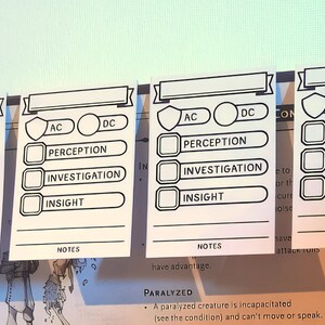 Class Initiative Trackers | Printable Player Character Cards for D&D - Etsy