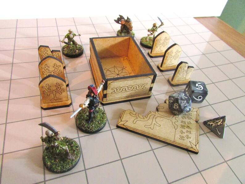 Elven Tomb Lasercut Terrain for D&D 5e, Tabletop RPG, Wargaming - Etsy