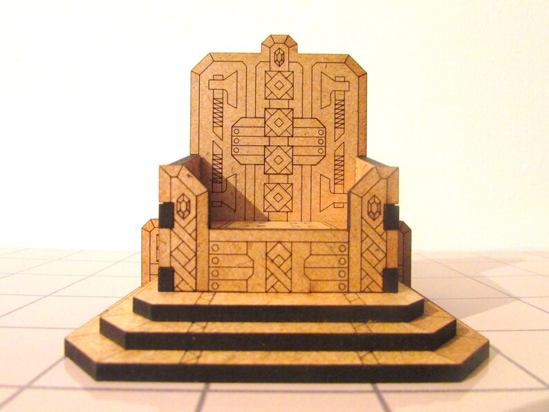 Dwarven Throne | Lasercut Terrain for D&D, Pathfinder, Tabletop RPG ...