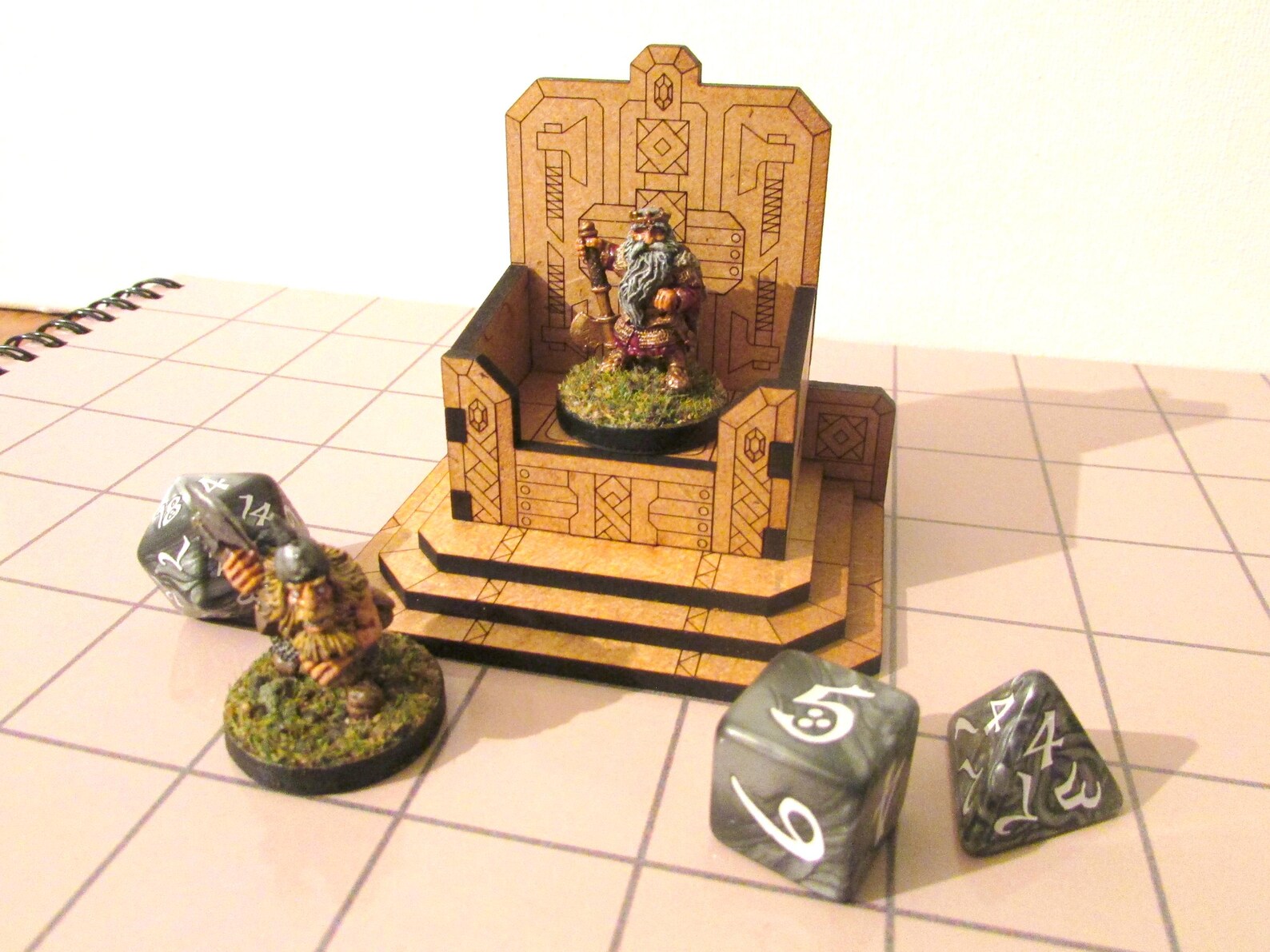 Dwarven Throne | Lasercut Terrain for D&D, Pathfinder, Tabletop RPG ...