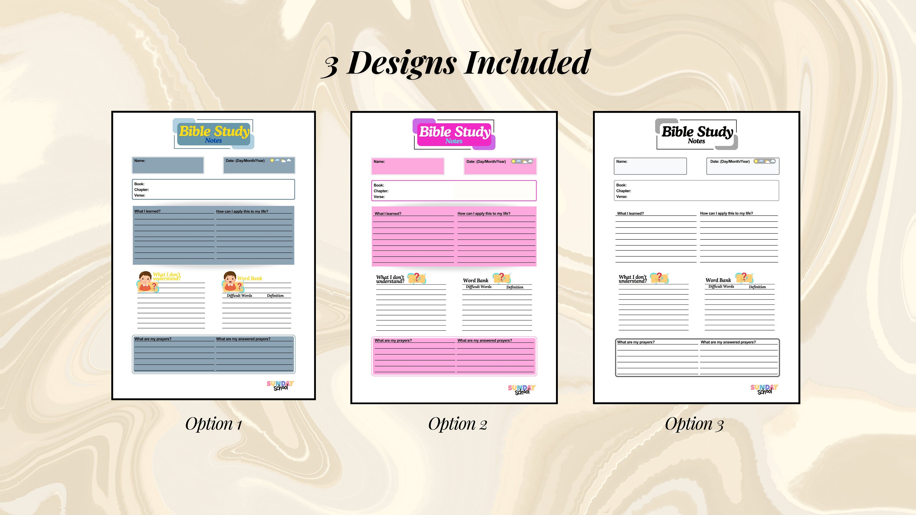 Kids Bible Study Guide, Devotion Template for Children - Etsy