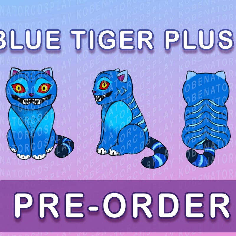 Derpy Tiger Plush - Etsy