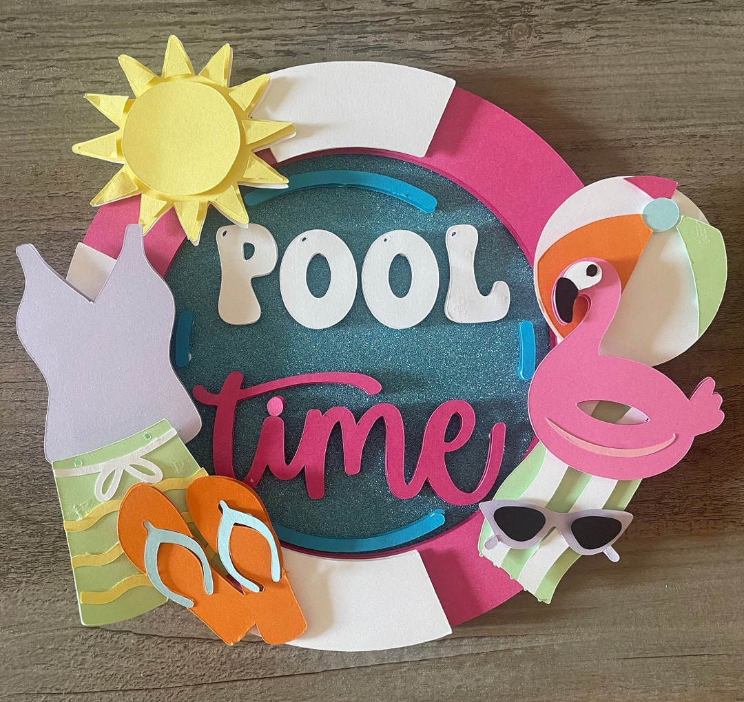 Pool Party Cake Topper - Etsy