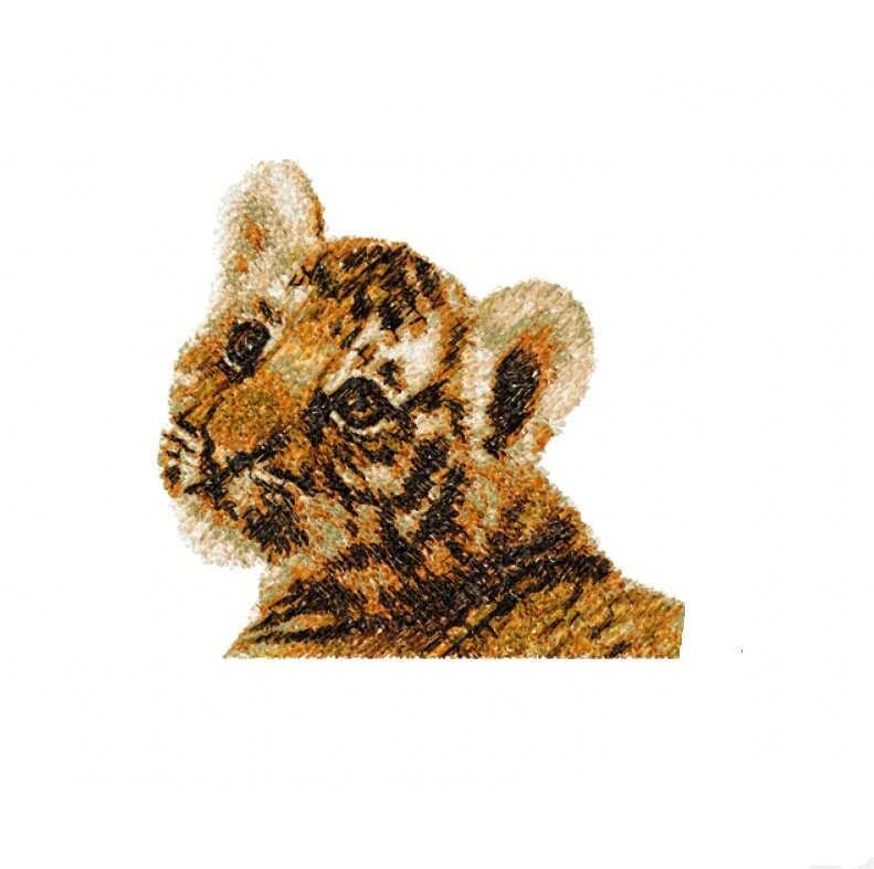 Tiger Cub Photostitch Design - Etsy