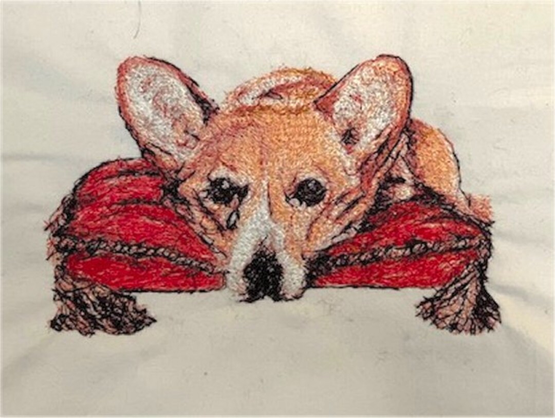 Corgi Crying Embroidery Design - Etsy