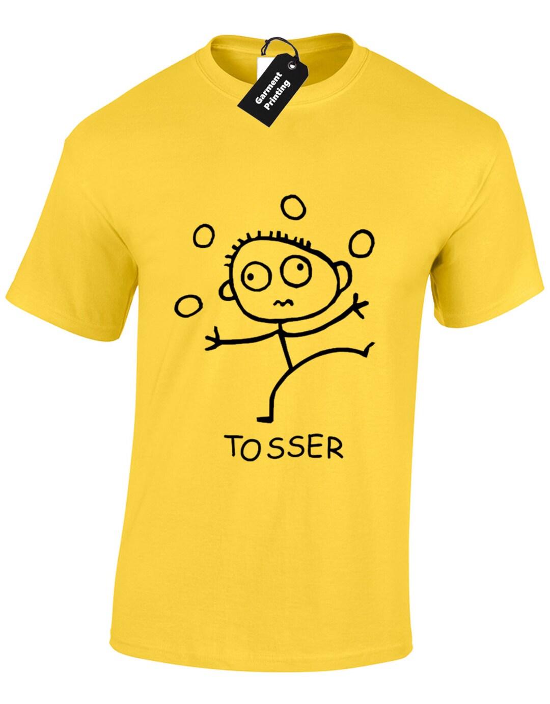 Tosser Mens T Shirt Funny Cartoon Design Rude Joke Gift Idea Top S ...