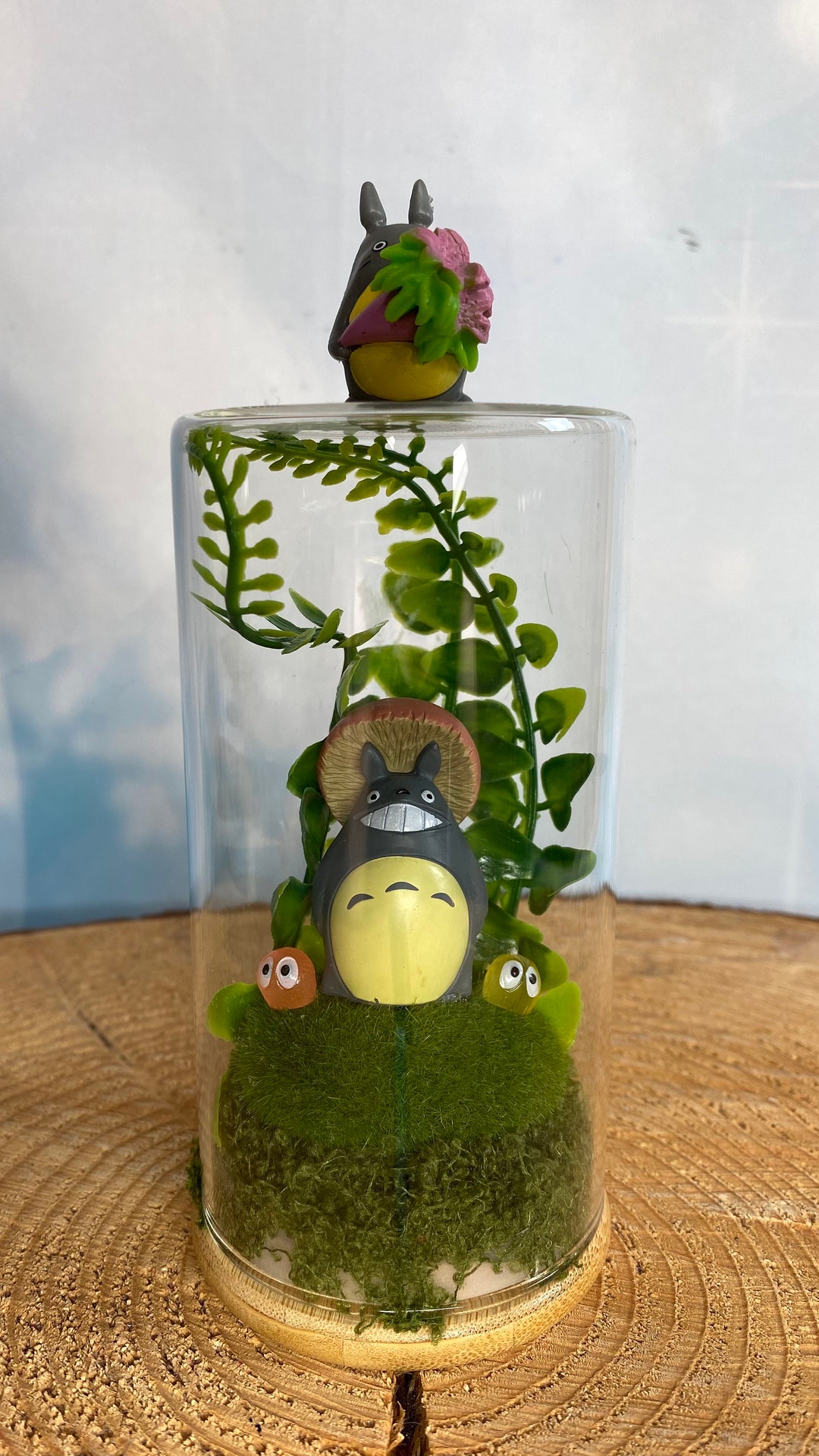 My Neighbor Totoro Ghibli Glass Decor Terrarium With Forest Spirits - Etsy
