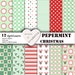 Peppermint Candy Christmas Digital Paper, Instant Download, Digital ...