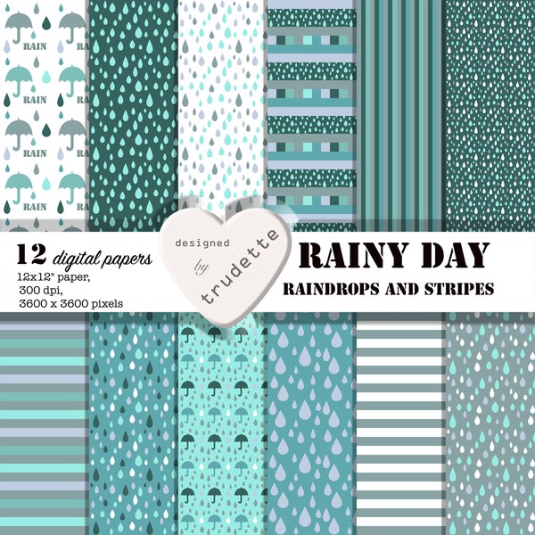 Paper Raindrops - Etsy