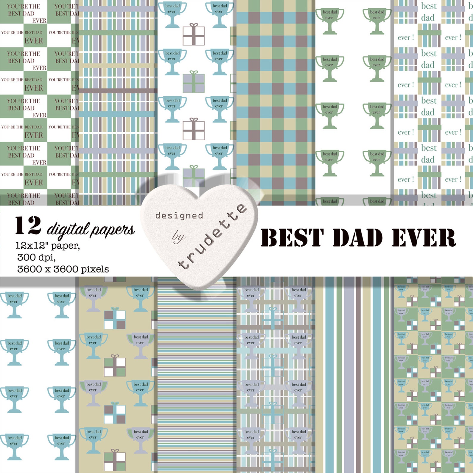 Fathers Day Digital Paper Fathers Day Paper Dad Pages Dad - Etsy