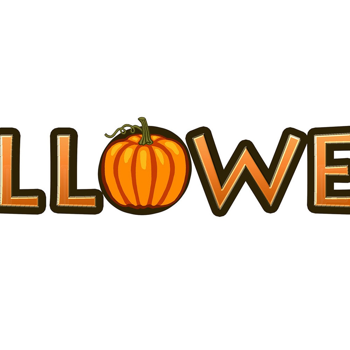 Halloween Clipart word Art Halloween Digital Download - Etsy UK