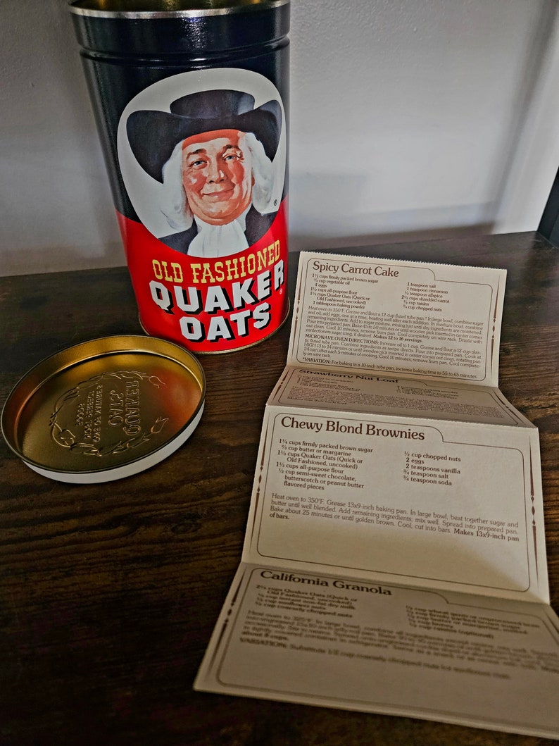 Vintage Quaker Oats Tin Limited Edition - Etsy