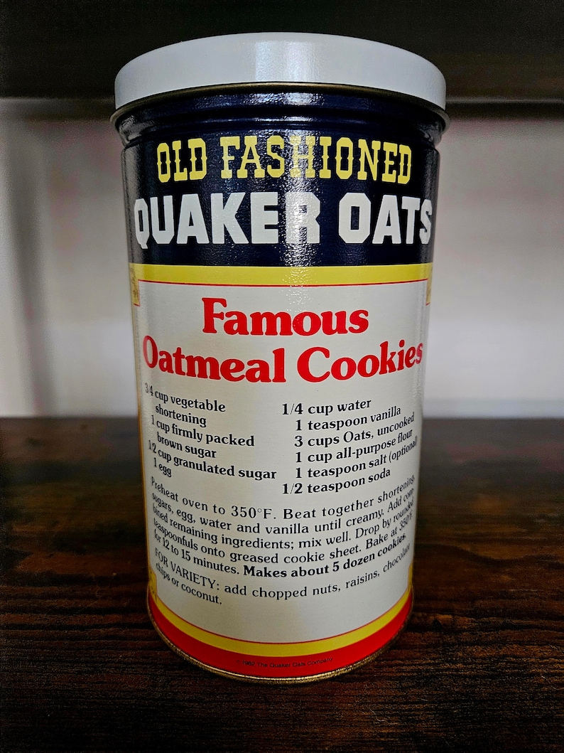 Vintage Quaker Oats Tin Limited Edition - Etsy
