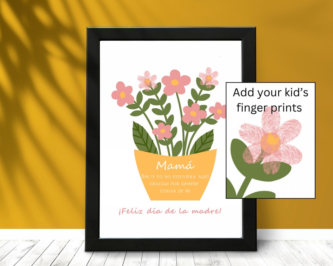 Poema Para Mama Para El Día De Las Madres Impresión De Huellas ...