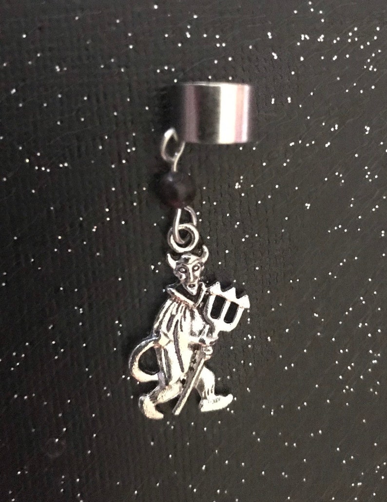 Sinistral the Devil Made Me Do It Ear Cuff With Brecchiated - Etsy