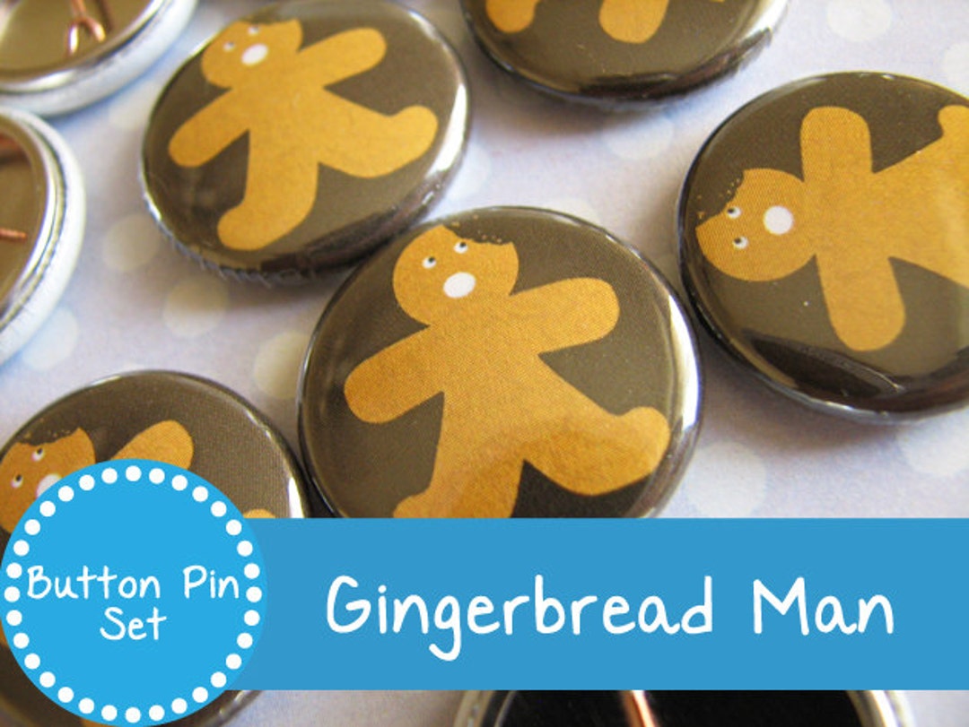 Gingerbread Man Christmas Buttons Christmas Favors Christmas Crafts ...