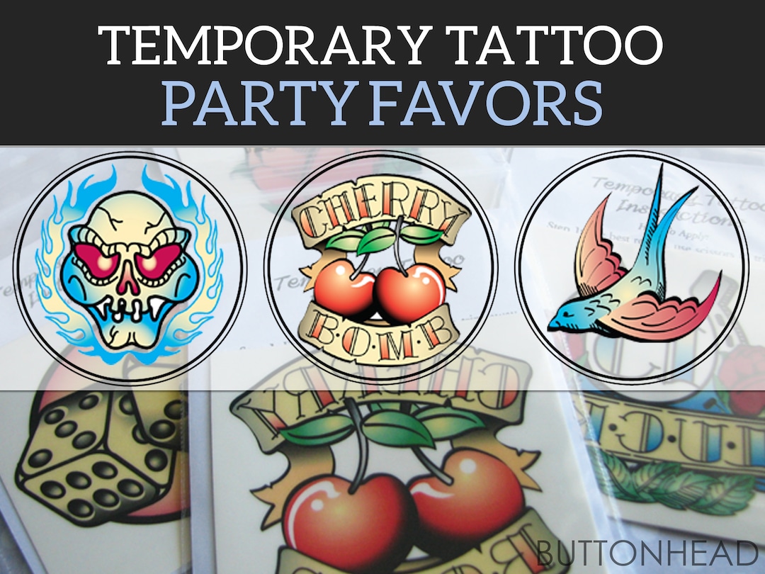 Retro Sailor Jerry Temporary Tattoos - Fake Tattoo Flash - Redneck ...