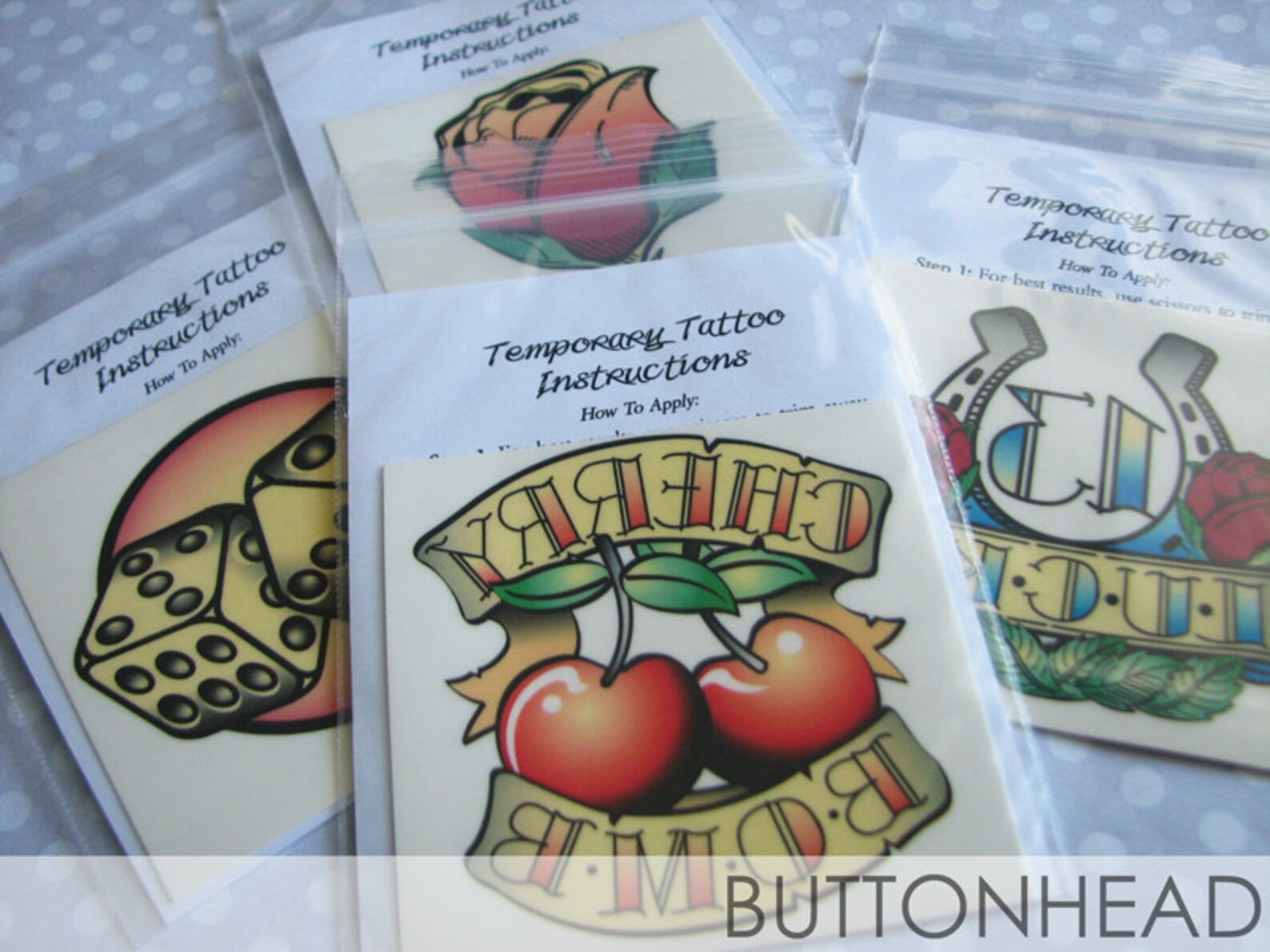 Retro Sailor Jerry Temporary Tattoos Fake Tattoo Flash - Etsy