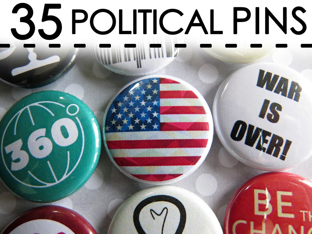Political Pins Activist Buttons Pin on Set for Activism - Etsy