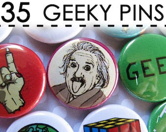 Nerdy Buttons | Etsy