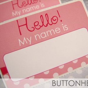 10 Baby Shower Name Tags Stickers - Pink, Blue, or Yellow - Etsy